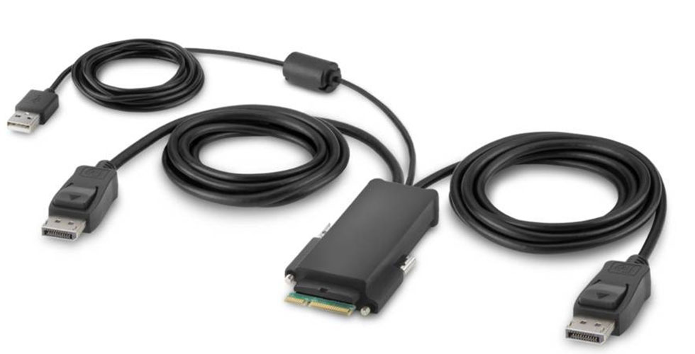 Belkin Modular Secure Dual Head 4 Port KVM Switch - Black