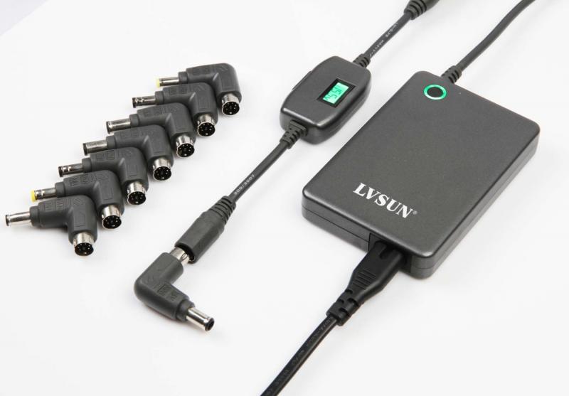 90W Ultra-Slim 17mm Universal Laptop AC Adapter Eco Efficient with auto ...