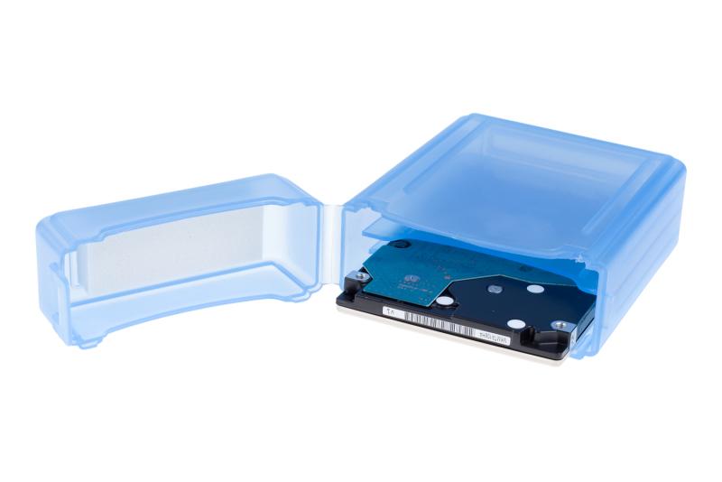 NEON Hard Protective Storage Case for 2x 2.5-inch hard drives / SSDs - Blue
