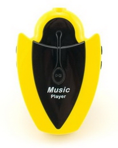 NEON MP3 Music Player with SD/MMC slot (Yellow/Black) w/USB cable and ...