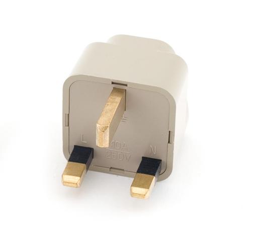 Neon Travel Adapter Universal Uk 3 Pin Plug
