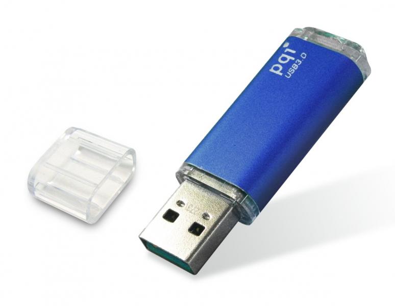 32GB PQI U273V Traveling Disk USB Flash Drive - Deep Blue - USB3.0