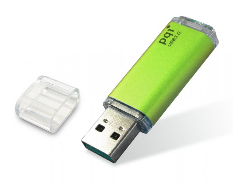 16GB PQI U273V Traveling Disk USB Flash Drive - Green - USB3.0