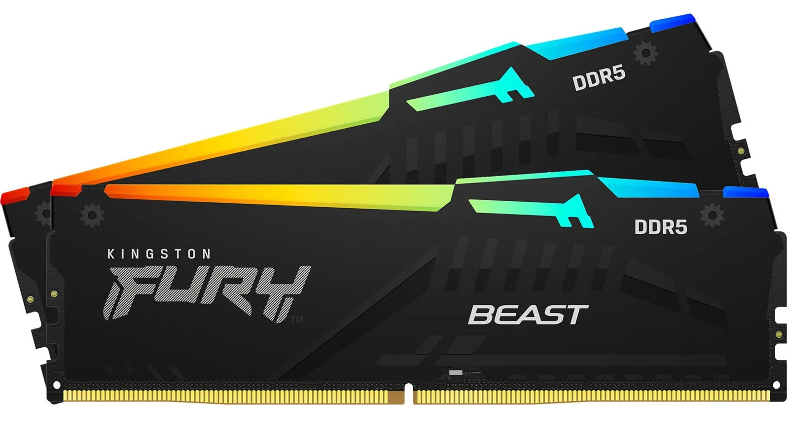 32GB Kingston Technology FURY Beast RGB 5200MHz DDR5 CL36 Dual Memory ...