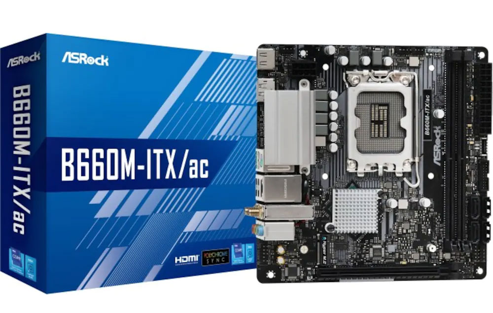 Asrock B660M-ITX AC Intel B660 LGA 1700 Mini ITX DDR4 Motherboard