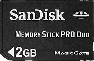 2GB Sandisk Memory Stick PRO Duo Memory Card