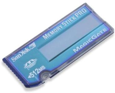 512Mb Sandisk Memory Stick PRO card