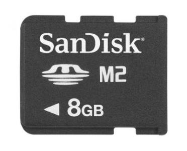 8GB Sandisk Memory Stick Micro (M2) Card w/ adapter
