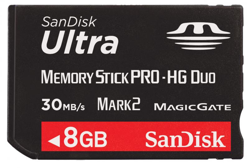 8GB Sandisk Ultra II Memory Stick PRO-HG Duo 200X Mark2 Card