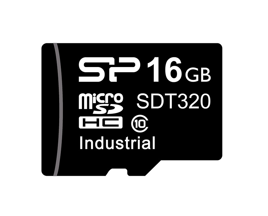 16GB Silicon Power SDT320 Industrial microSDHC UHS-I Memory Card -25-85 ...