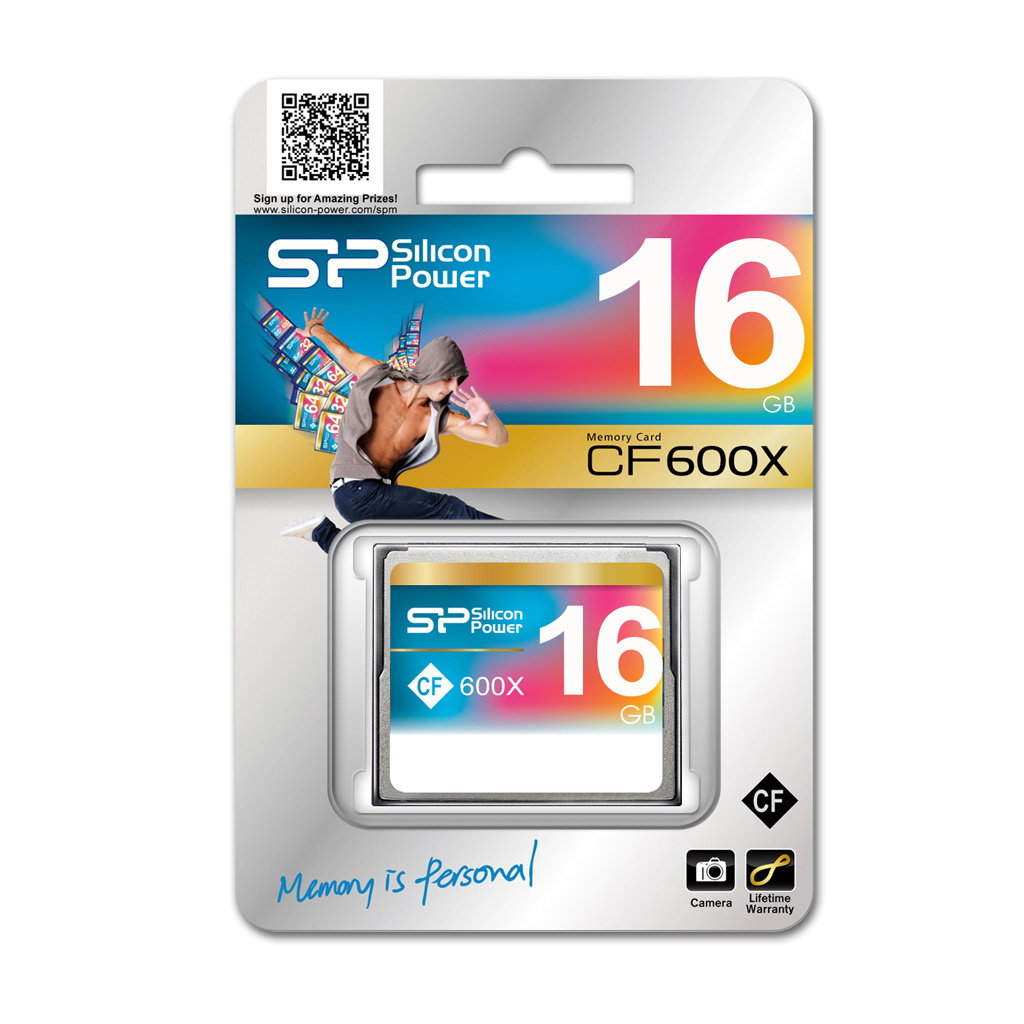 16GB Silicon Power CF Compact Flash 600X Speed Memory Card