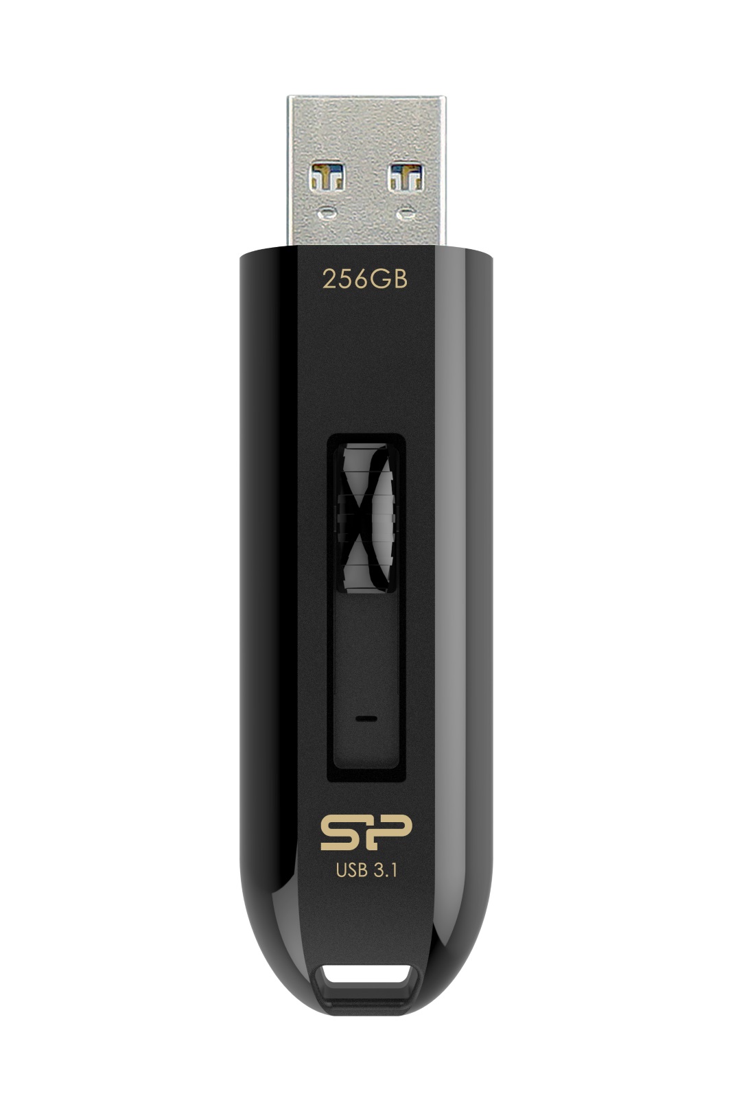 256GB Silicon Power Blaze B21 USB3.1 Flash Drive Black With Sliding USB ...