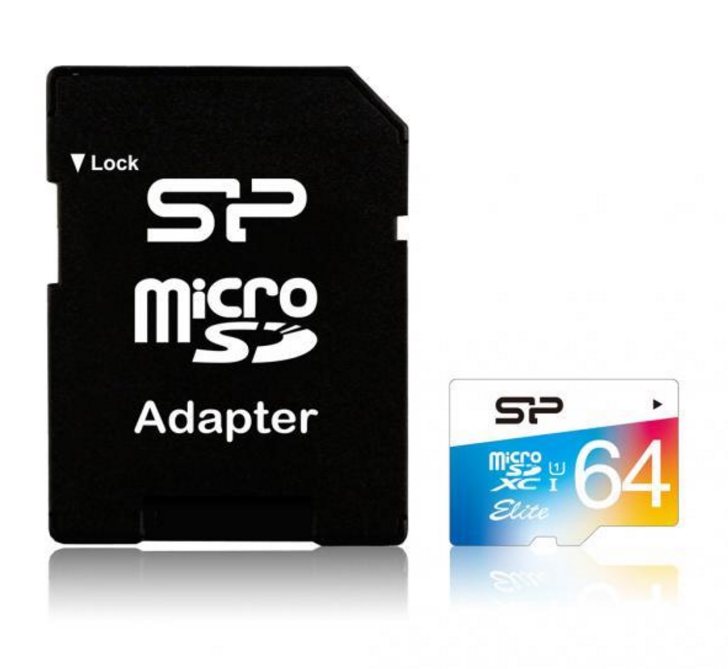 64GB Silicon Power Elite microSDXC CL10 UHS-1 85MB/sec Colorful Memory ...