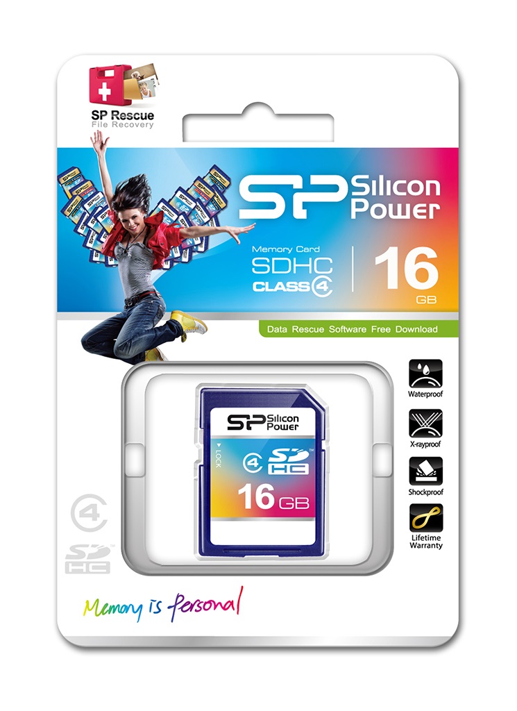 16GB Silicon Power Secure Digital SDHC CL4 Memory Card
