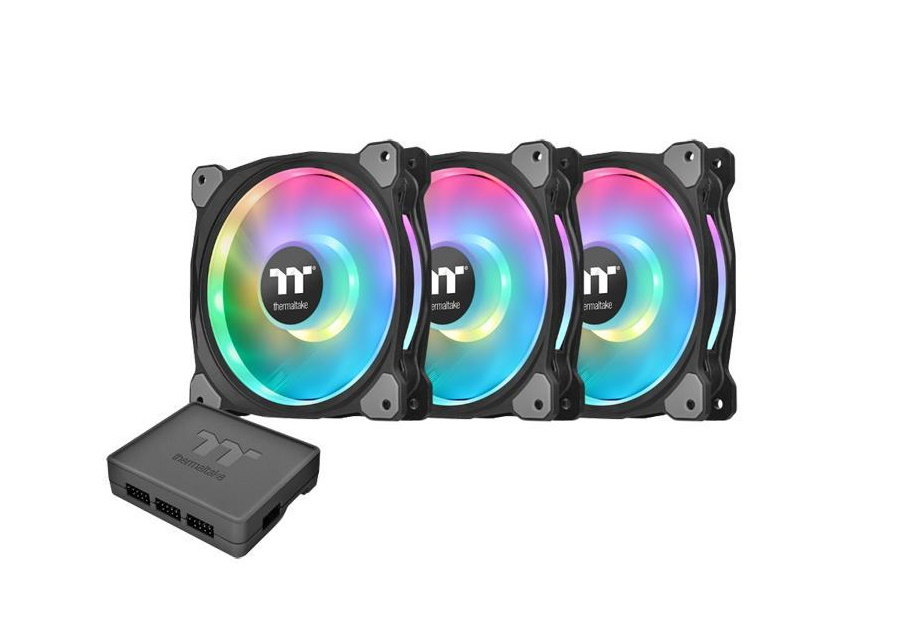 Thermaltake Riing Duo 14 RGB 140mm Computer Case Fans - Triple Pack