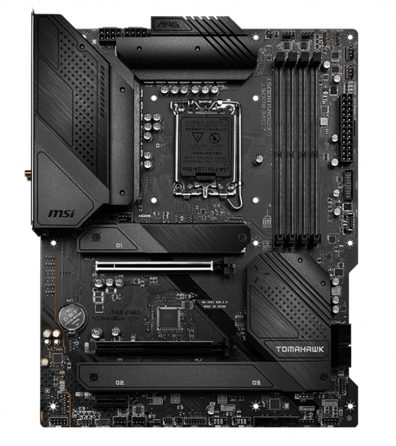 MSI MAG B660 TOMAHAWK WIFI Intel LGA 1700 ATX DDR5 Motherboard