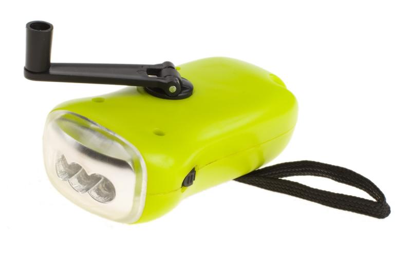 Wind Up LED Torch with Solar Panel