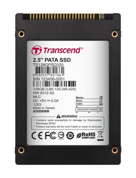 128GB Transcend 2.5-inch IDE Internal SSD Solid State Disk (MLC Flash)