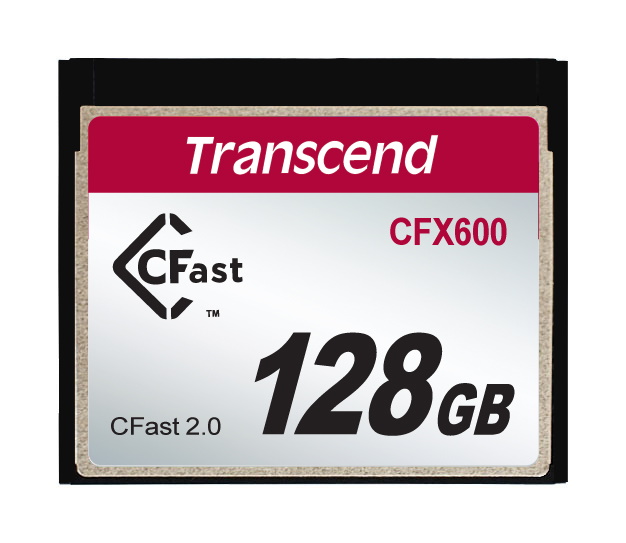 128GB Transcend CFast 2.0 CFX600 Industrial Grade Memory Card