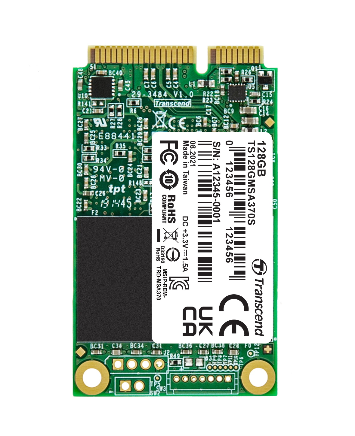 128GB Transcend mSATA SSD 370S Solid State Disk MLC SATA III 6Gbps