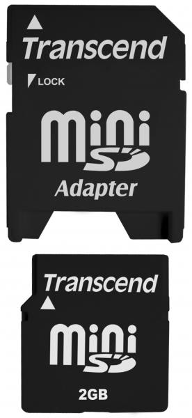2Gb Transcend MiniSD Secure Digital Memory Card