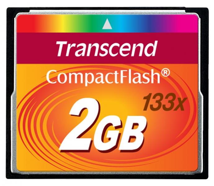 2GB Transcend CompactFlash 133x Speed Flash Memory card