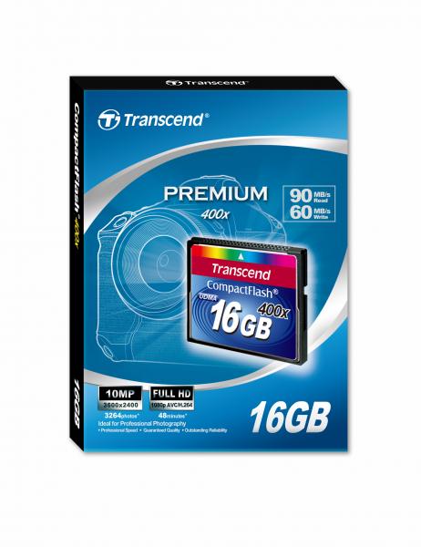 16GB Transcend Premium 400x CompactFlash Memory Card