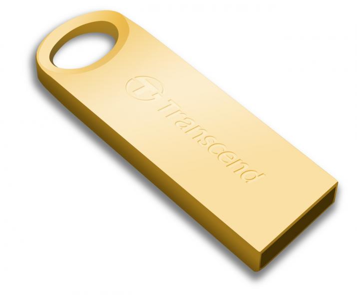 8GB Transcend JetFlash 520G Gold Plated USB Flash Drive