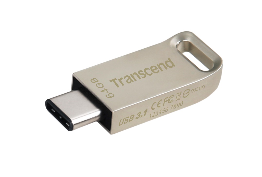 64GB Transcend JetFlash 850 USB3.1 Type-C USB Flash Drive Silver