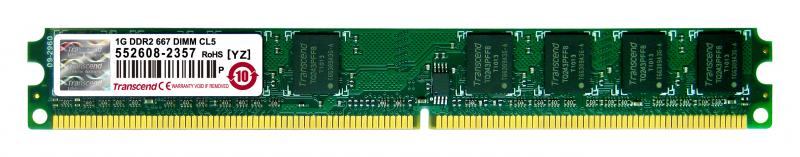 1GB Transcend JetRAM DDR2 PC2-5400 667MHz CL5 desktop memory module