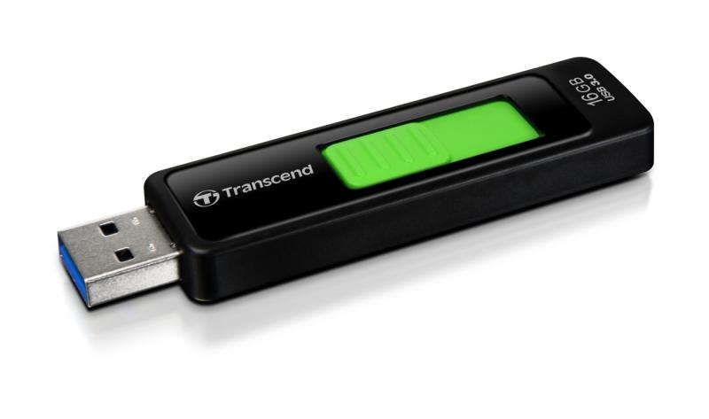 16GB Transcend JetFlash 760 Super Speed USB3.0 Flash Drive (Black/Green)