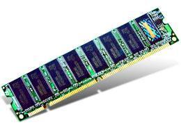 256Mb Transcend PC100 SDRAM module (16 chips)