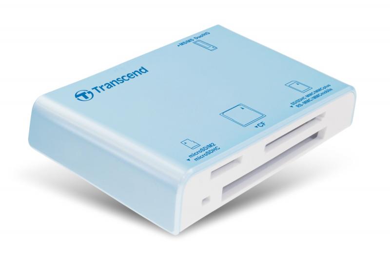 All-in-1 Transcend Multi Card Reader USB2.0 RDP8 Aqua