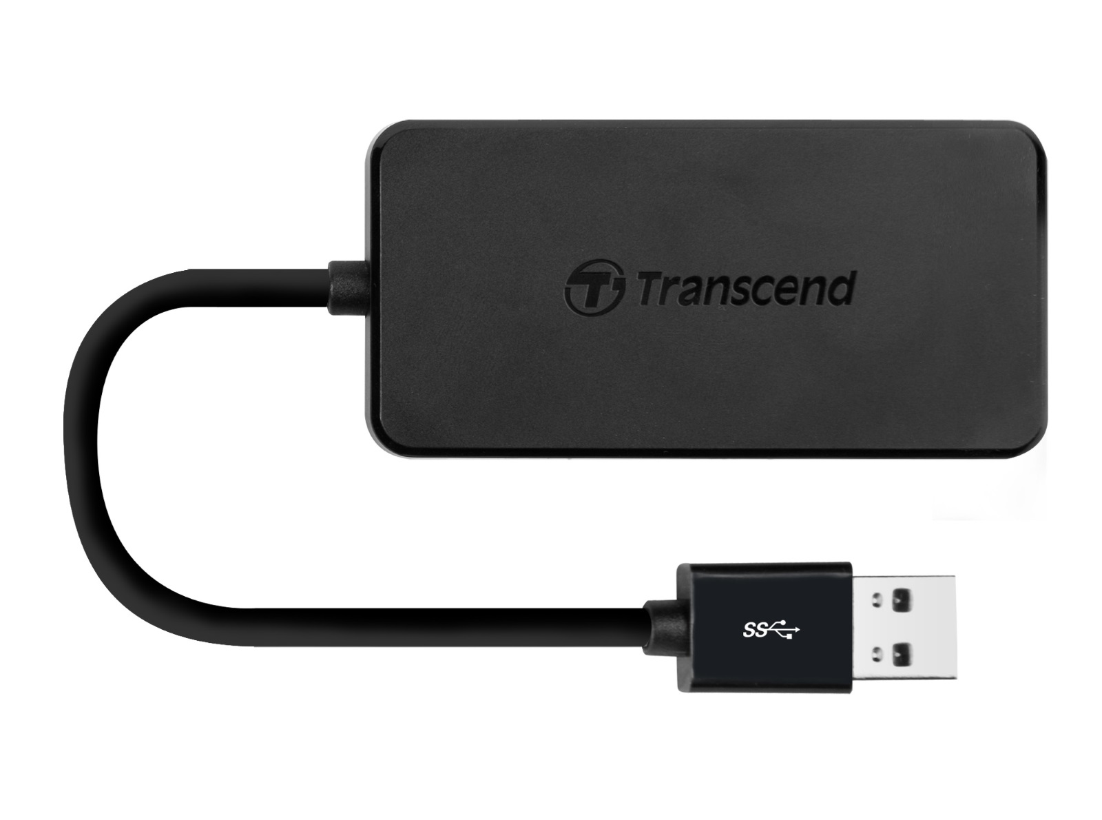 Transcend USB3.0 4-Port USB HUB - USB Powered - Slim Black Design