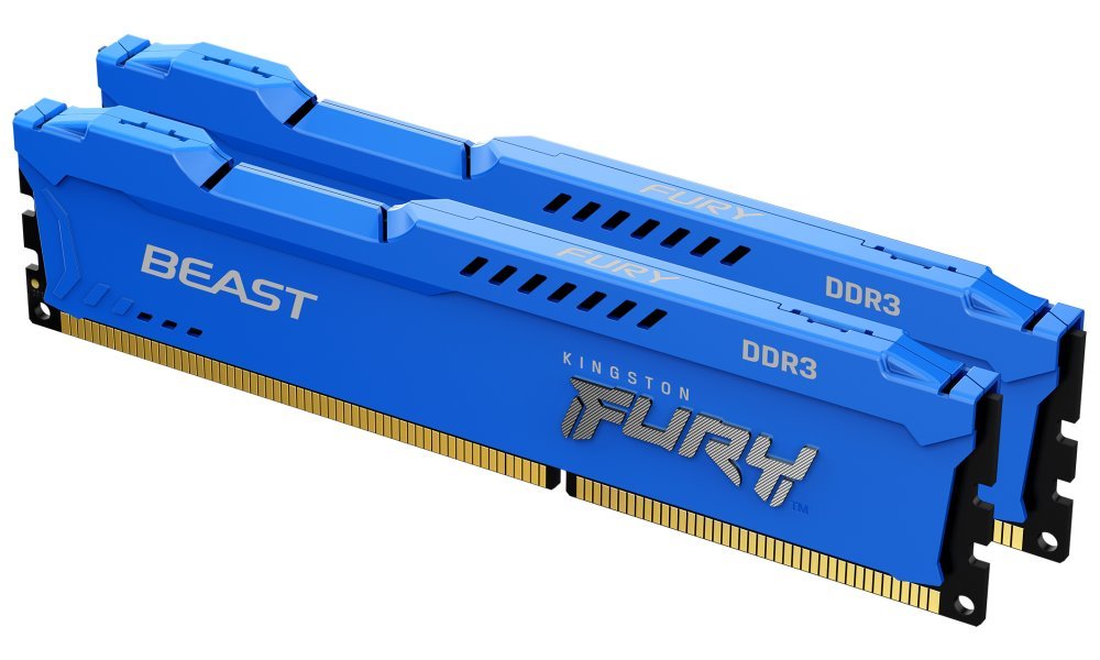 8GB Kingston Technology 1600MHz DDR3 Dual Memory Kit (2 x 4GB) - Blue