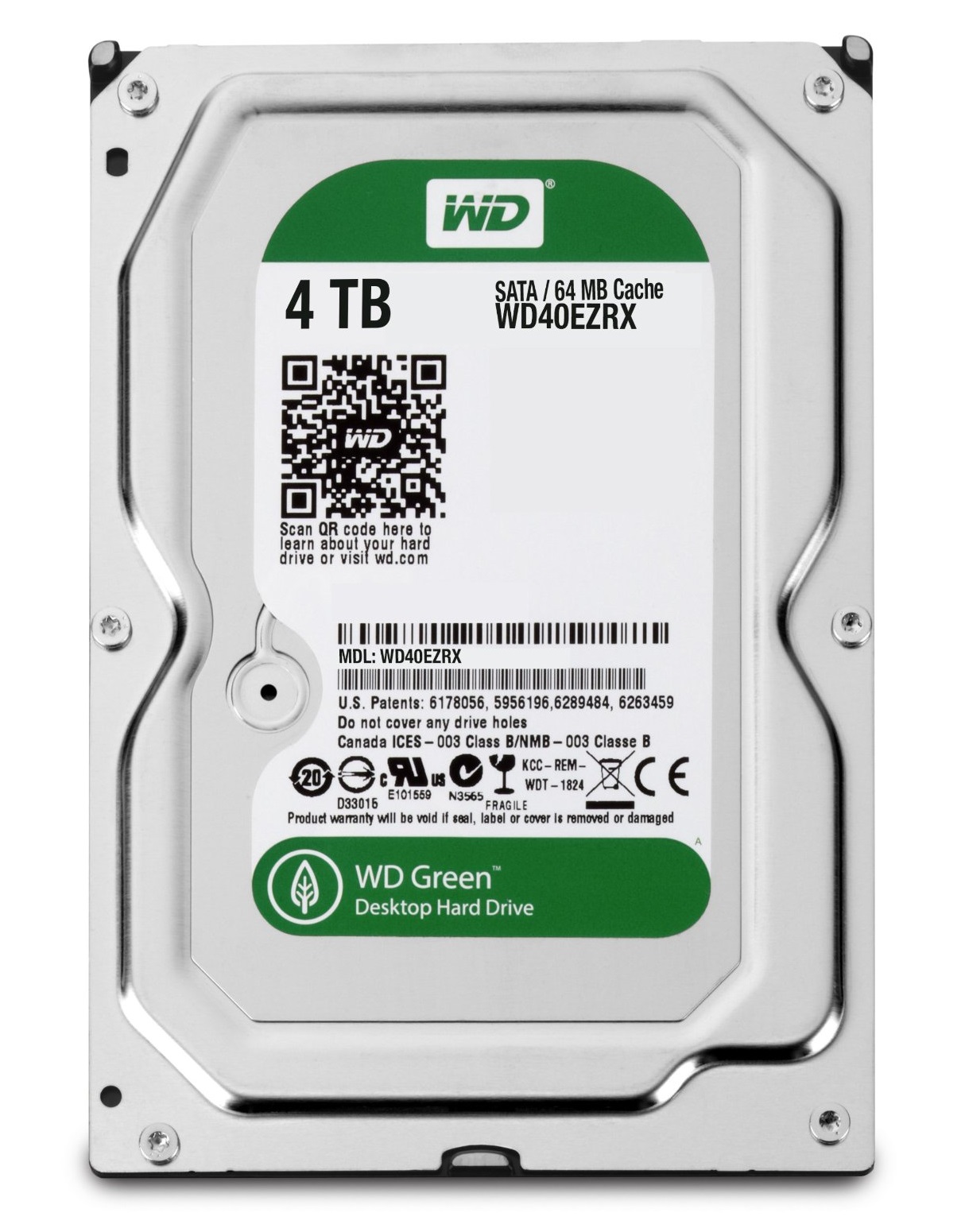 4TB Western Digital WD Green 3.5-inch SATA III Desktop Hard Drive ...