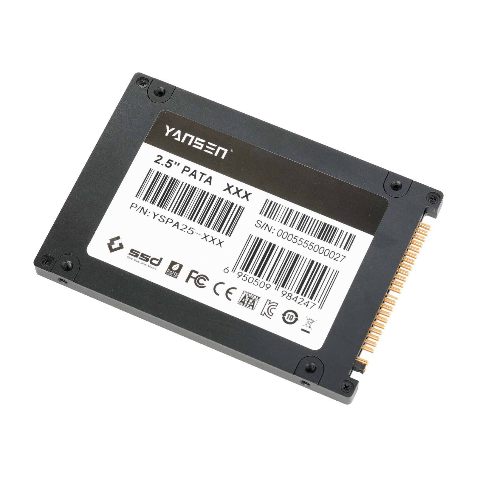 128GB Yansen 2.5-inch PATA/IDE 44-Pin SSD Solid State Disk (MLC Flash)