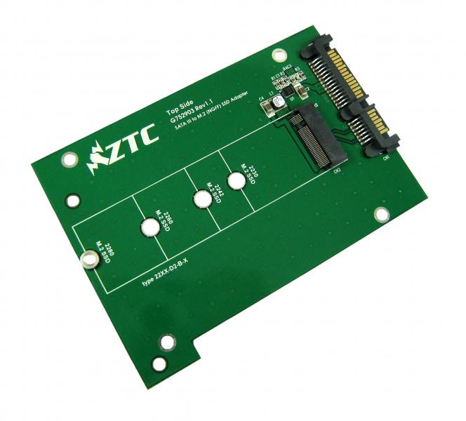 ZTC Thunder Board M.2 SSD to SATA 3 Adapter | MemoryC